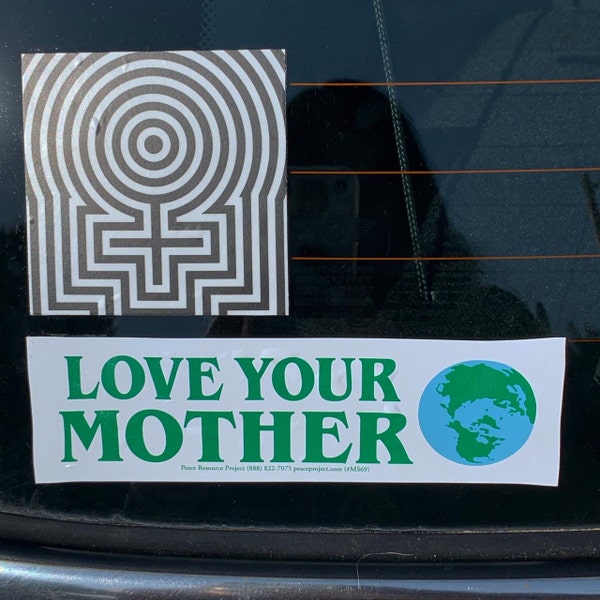 Feminist Bumper Sticker - Female Symbol Reverberating - Etsy