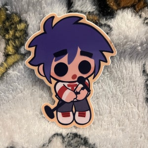 Chibi 2D Gorillaz 3.25in Matte Vinyl Sticker - Etsy UK