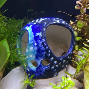 Galaxy Skull Fish Cave MADE TO ORDER Aquarium Decor Small Fish Tank ...