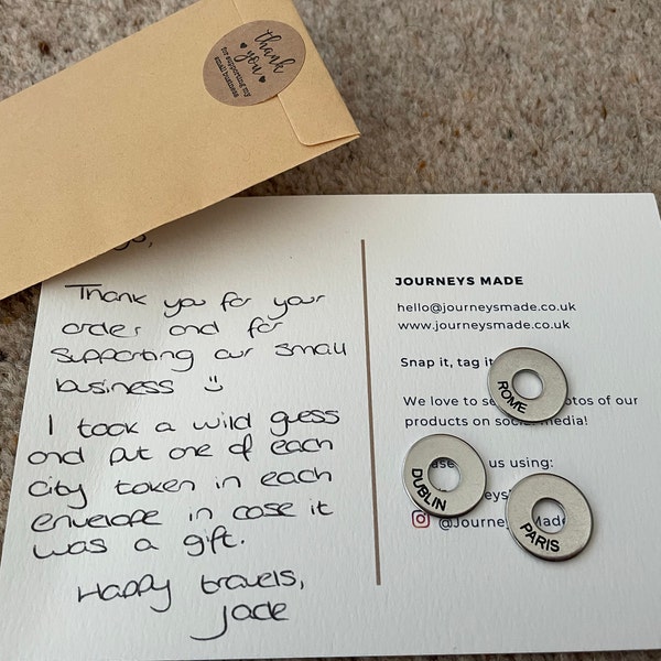 Travel Keychain & Country Tokens, Gifts for a Traveler, Traveller ...