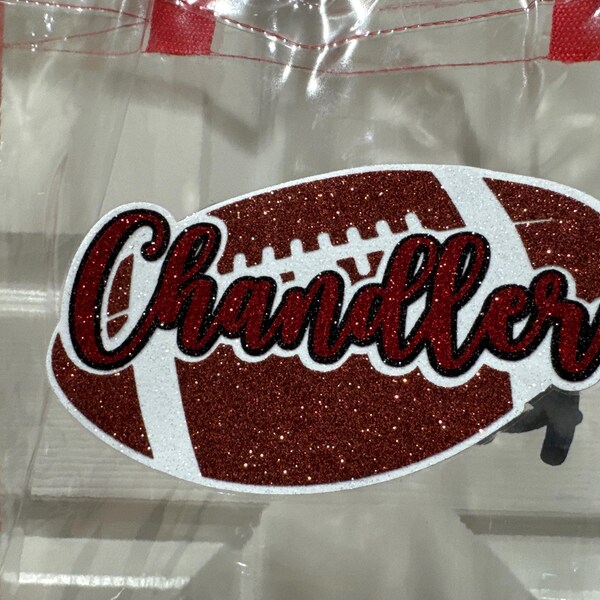 Cheer Glitter Stickers Personalized Cheerleader Pom Poms 6x3.5 varsity ...