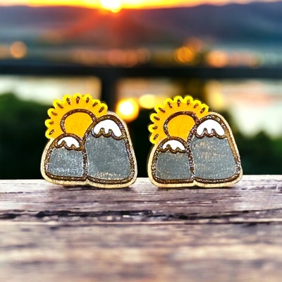 Stud Earring Svg Bundle Laser Cut File for Glowforge, Wood Earring Svg ...