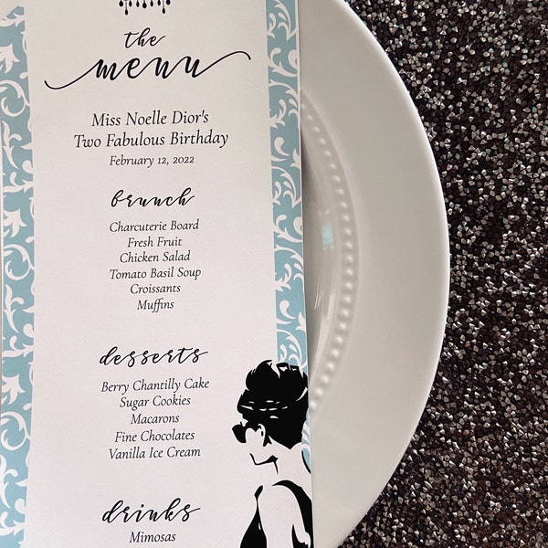 Wedding Dinner Menu Formal Dinner Menu Instant EDITABLE PRINTABLE ...