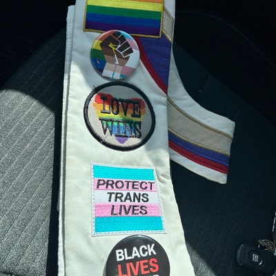 Protect Trans Lives Embroidered Patch / Vegan Adhesive / LGBT Queer ...