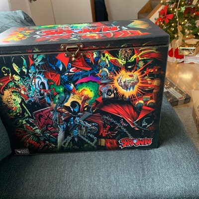 Large Comic Book Hard Storage Box Chest MDF Marvel Comics - Etsy