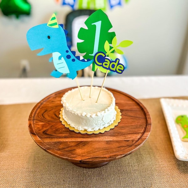 Dinosaur Cake Topper- Smash Cake, First Birthday - Etsy