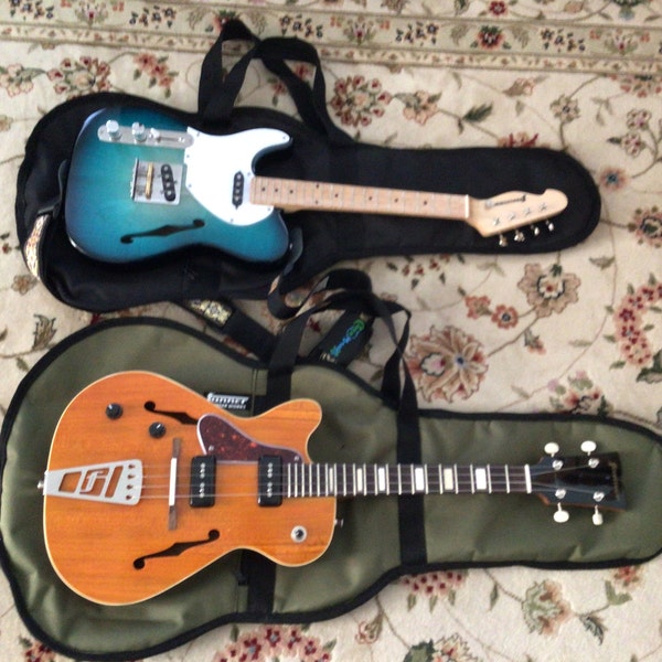 Custom Build Jazzy Tenor Semi-hollow Body Electric Ukulele. Single P90 ...