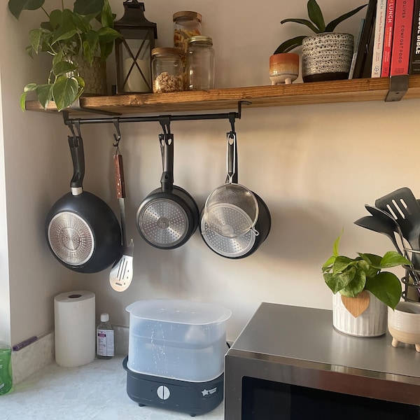 Hanging Rail for Cups/utensils/mug Available in 60/80cm to Fit Under ...