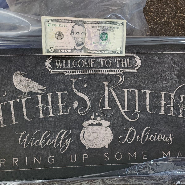 Personalized Witches Kitchen Sign, Stirring up Magic, Kitchen Wall ...
