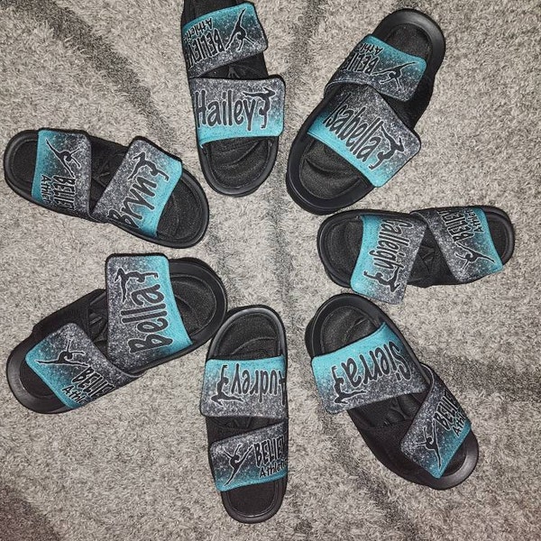 Custom Baseball Slides Flip Flops Sandals Custom Baseball Sandals ...