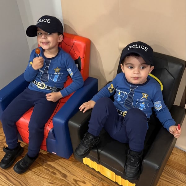 Kids Personalized Police Costume Youth Police Officer Uniform Childrens ...