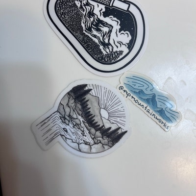 Starry Mountains Block Print - Etsy