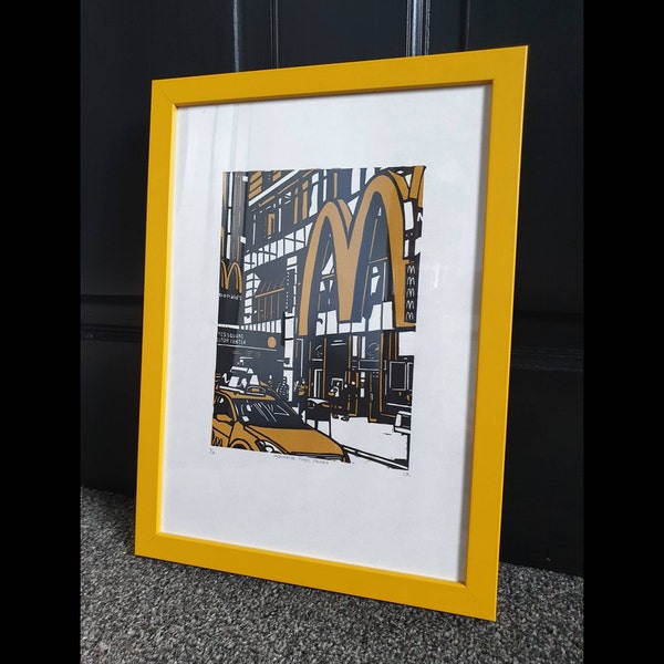 Linocut Print 'waverley 1'. Lino Artists Print of Edinburgh Waverley ...