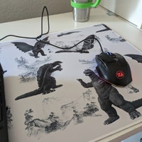 Godzilla Men's Swim Trunks, Size XXS to 6XL, Green, King Ghidorah ...