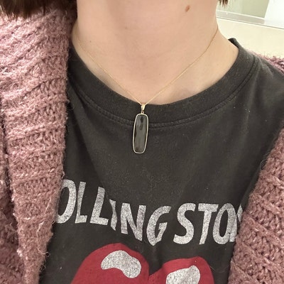 Natural Garnet Pendant, 14K Solid Yellow Gold Garnet Pendant, January ...