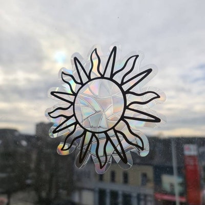 Suncatcher Sticker nature Sun - Etsy