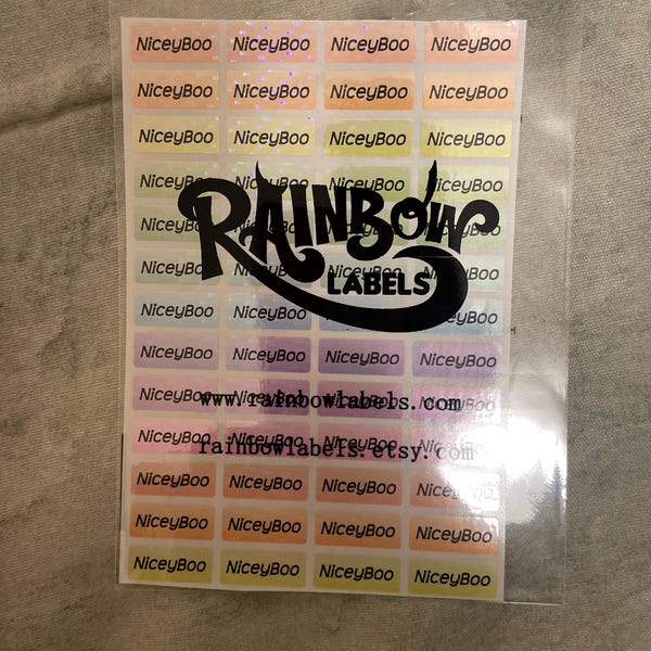 Personalized Waterproof Name Labels Name Stickers Silver for Kids ...