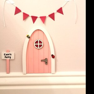Personalised Pink Fairy Door Great Gift for Girls and Girls Room ...