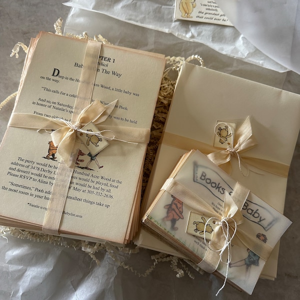 Winnie the Pooh Storybook Books for Baby Card (set of 12) | Classic ...