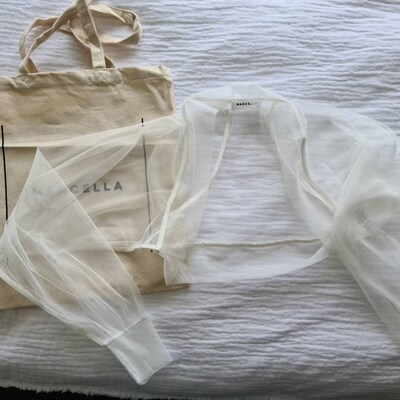 Black Mesh Bolero, See Through Cover Up, Sheer Bolero, Puff Sleeved ...