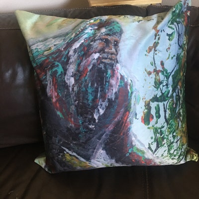 Sasquatch Art Premium Pillow Bigfoot Pillow Unique Gift - Etsy