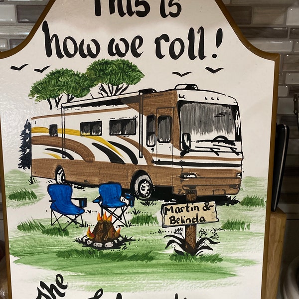 CLASS A-RV Signs-happy Camper Signs- Motorhome-outdoors-weatherproof ...