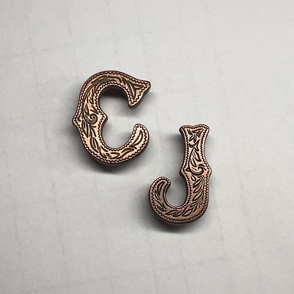 Alphabet Letter Concho 3/4" - Etsy
