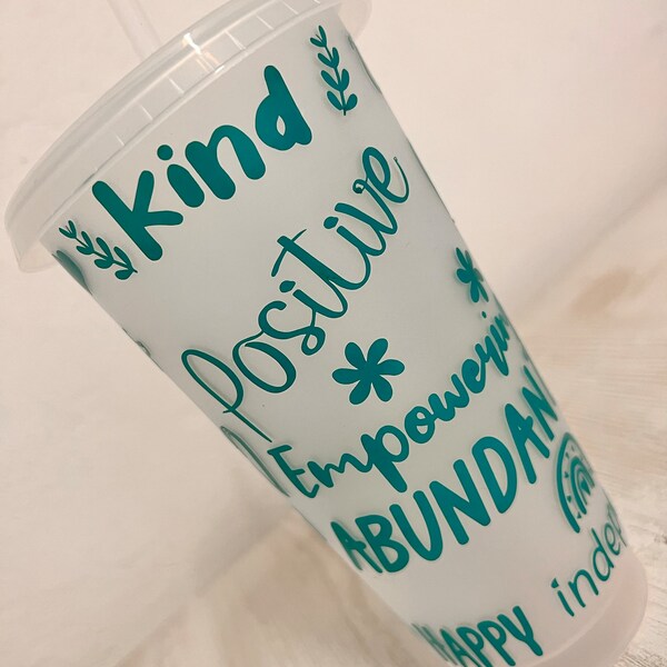 Positive Cup Template No Hole, Full Wrap Template Svg, Tumbler Template ...