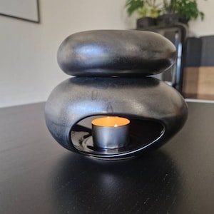 Handmade Ceramic Oil Burner for Essential Oils and Wax Melts Sandy ...