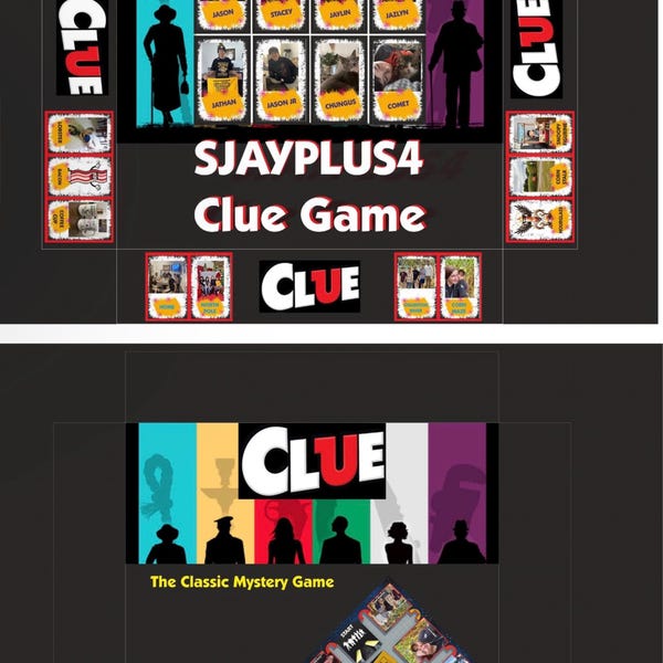 Custom Clue Board Game, Personalized Detective Mystery, Family ...