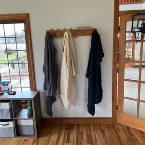 Wooden Hooks,wooden Wall Hangings,long Rows of Hooks,jacket Hooks ...