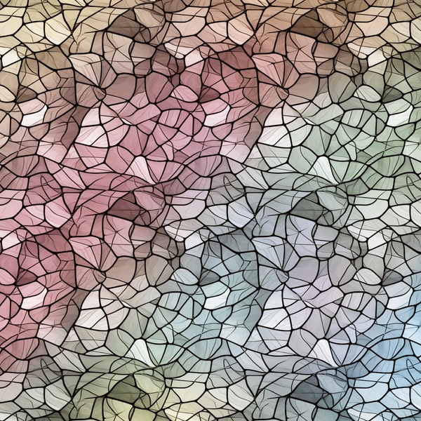 140 Procreate Stained Glass Textures | Geometric Stained Glass ...