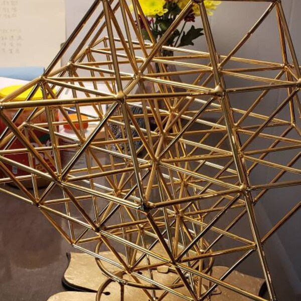 24k Gold Plated Christ Grid, 5 Tall With 3/32 Diameter Rod Thickness ...