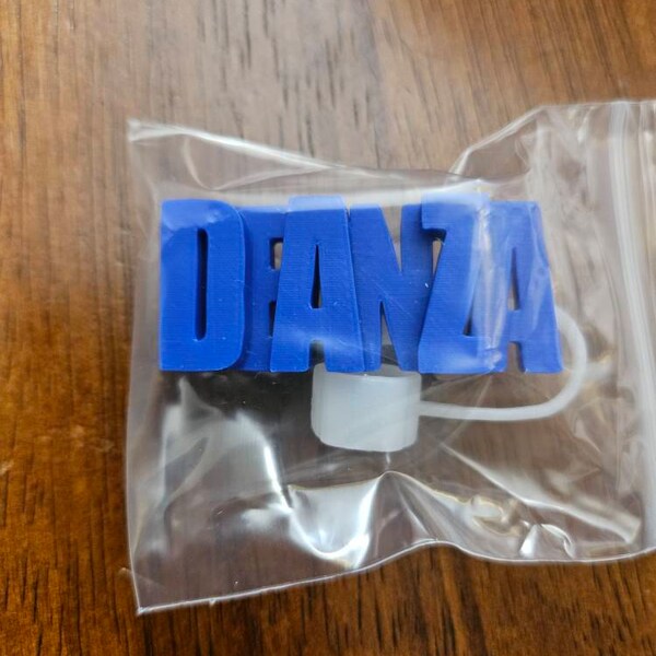 3D Printed Name Straw Topper,personalized Straw Cap With Letters Charms ...