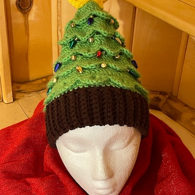 CROCHET Pattern-christmas Tree Hat - Etsy
