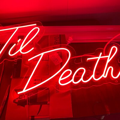 Til Death Neon Sign Neon Sign Wedding Custom Wedding Neon - Etsy