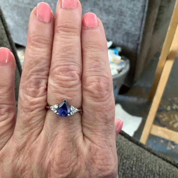 2.55cts Alexandrite Gemstone Engagement Ring, Alex Stone Ring, Bridal ...