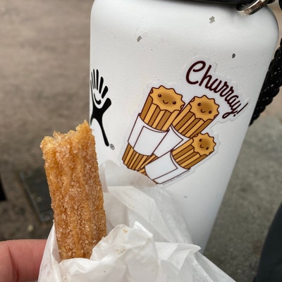 Funny Churro Vinyl Sticker churray Foodie Gift, Mexican Desserts ...