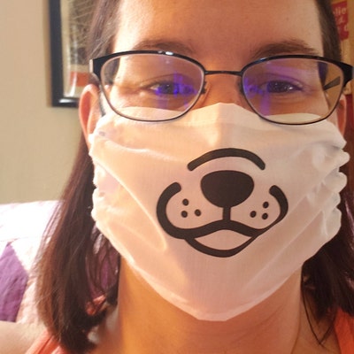 Puppy Dog Face Mask more Designs MADE IN USA, Reusable - Etsy