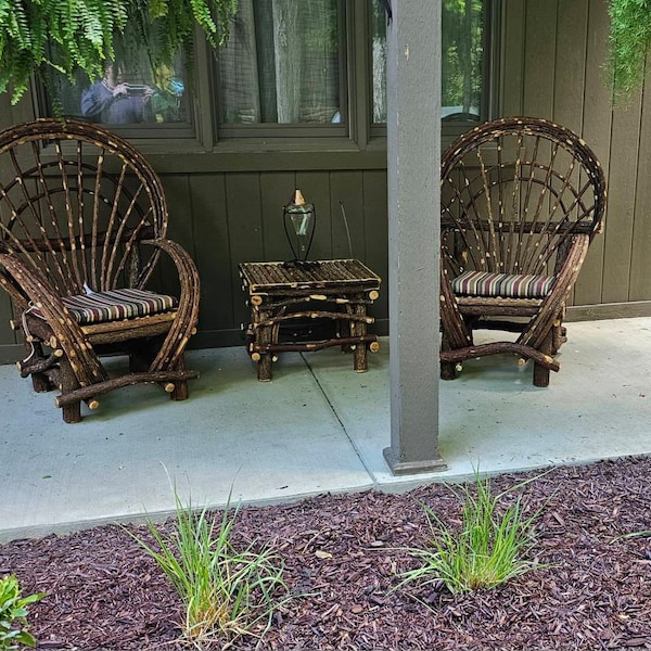 One Rústico Handmade Willow Chair - Etsy