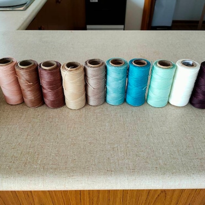 Linhasita 1mm Waxed Polyester Cord, Thread, Macrame Cord, Knotting ...
