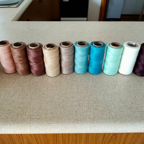 140 Colors 90ft Linhasita 1mm Waxed Polyester Cord, Waxed Thread ...