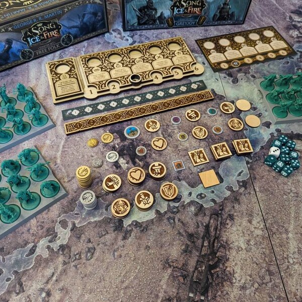 ASOIAF Combo Pack : Tactics Board, Ruler and Token Set - Etsy