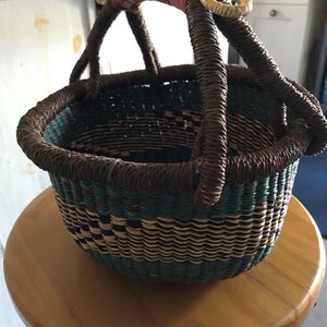 African Rwanda Woven Basket Biko Pink - Etsy