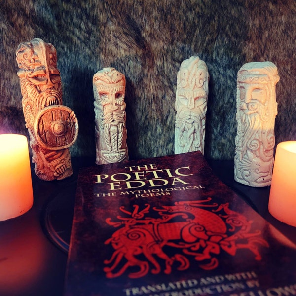 Freyr Totem Altar Frey Statue Norse Pagan Asatru Figurines - Etsy