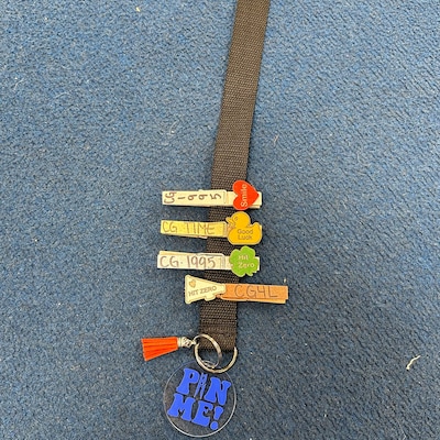 Cheer Pin Me Ribbon Pin Me Strap Cheer Team Gifts Cheer Pins Pin Me Bow ...