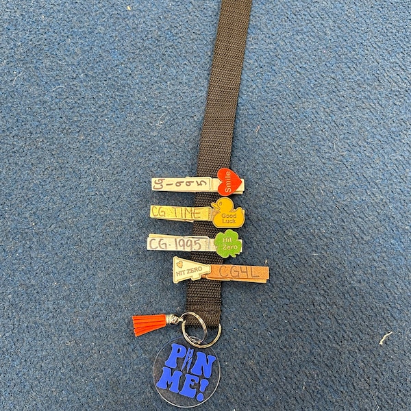 Cheer Pin Me Ribbon - Pin Me Strap - Cheer Team Gifts - Cheer Pins ...