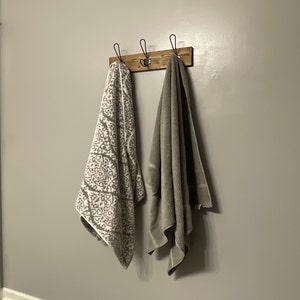 Farmhouse Wall Hook Bathroom Towel Hook Rustic Towel Hook Rustic Wall ...