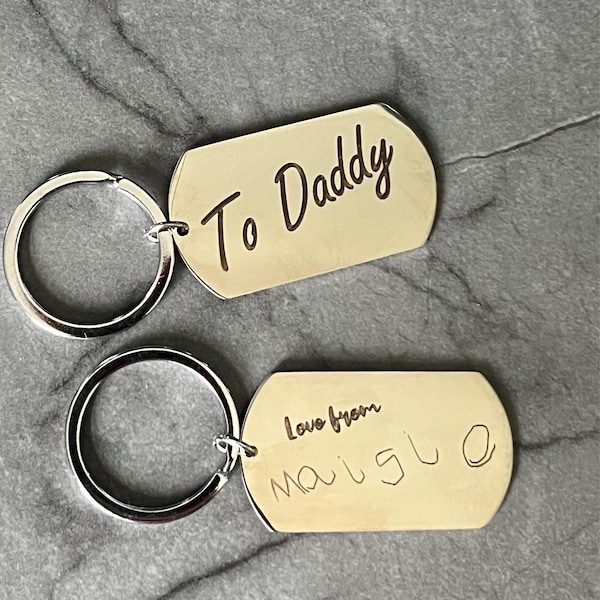 Engraved Photo Keyring - Stainless Steel, Lasered - Etsy