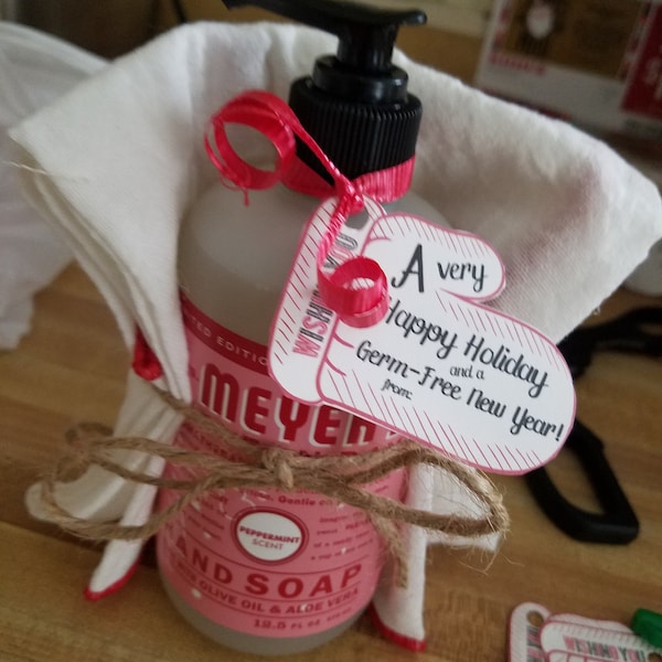 Hand Soap Christmas Gift Tags - INSTANT DOWNLOAD PDF Teacher Gift ...